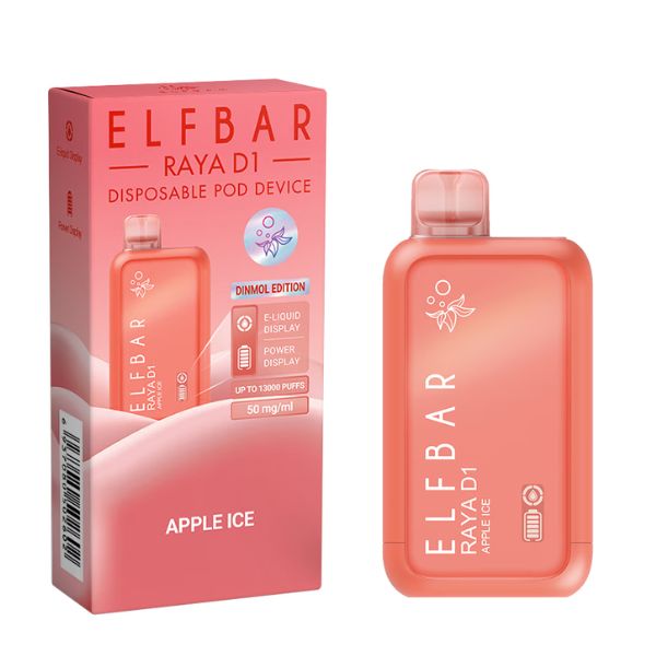 Elf Bar Raya D1 Disposable Vape 13k Puffs - Apple Ice – VapeBro